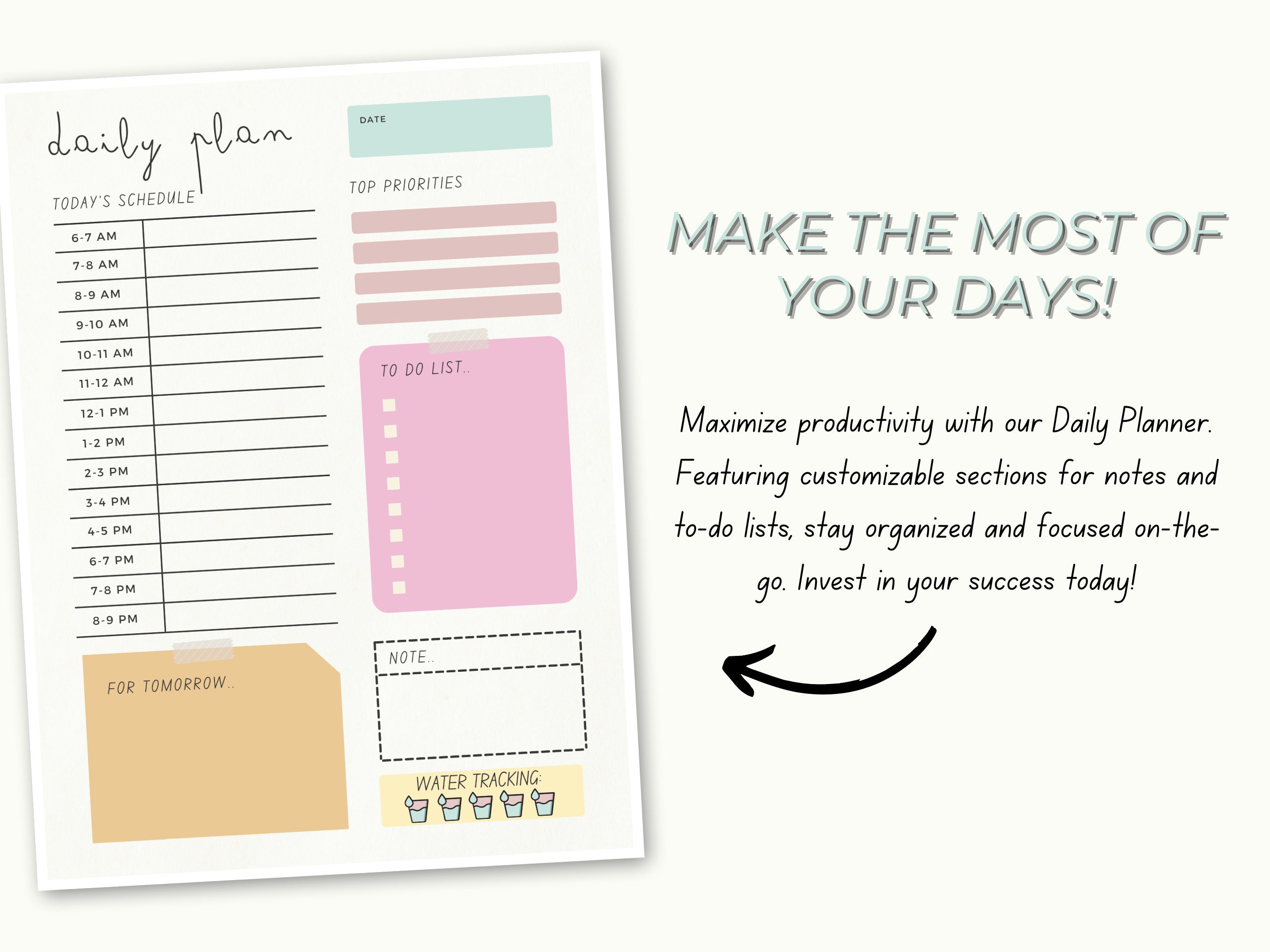 Printable Habit Tracker, Daily Planner, Weekly Planner, Gratitude ...