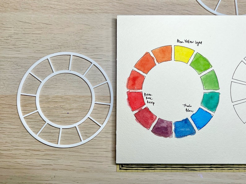Color Wheel Template Set of 2 - Etsy