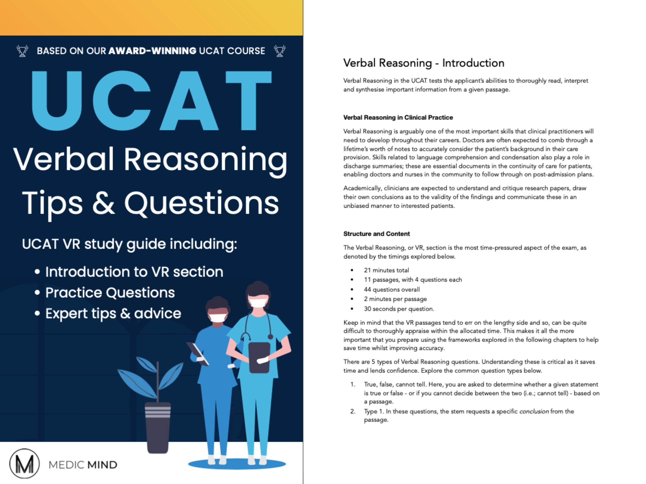 UCAT Verbal Reasoning Study Guide: Tips and Questions From Experts - Etsy