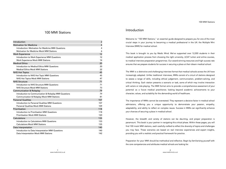 MMI Medical Interviews: 100 MMI Stations - Etsy