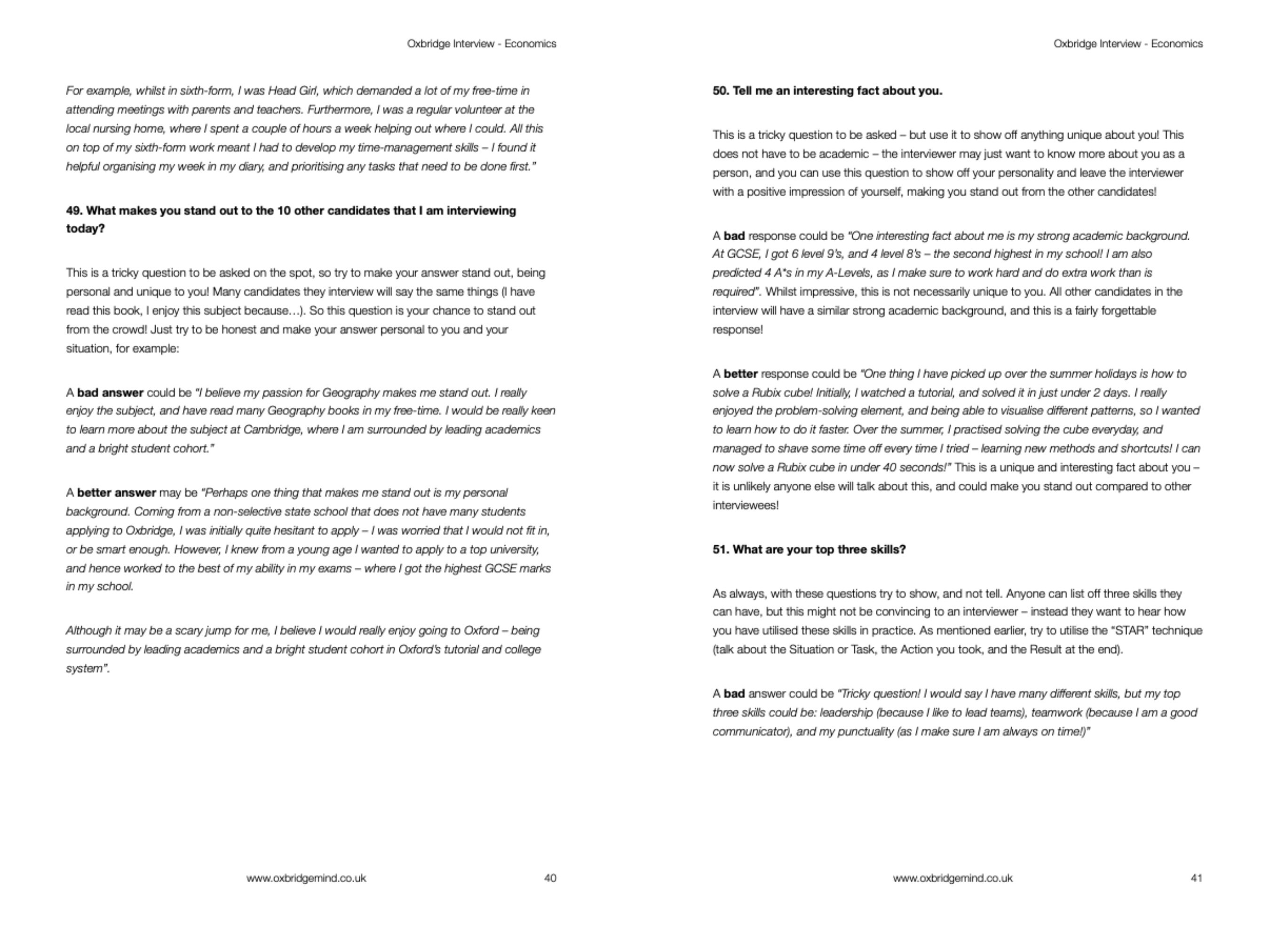 Master the Oxbridge Interview Economics - Etsy