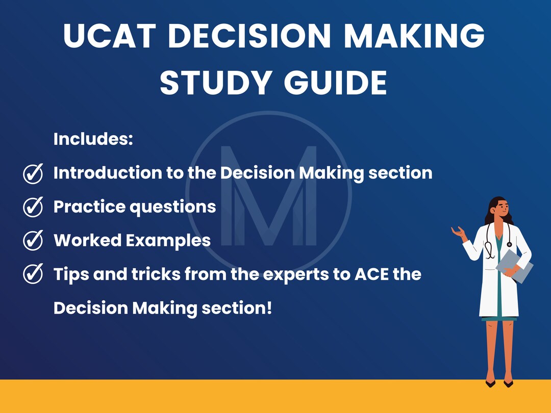 UCAT Decision Making Study Guide: Tips and Questions From Experts - Etsy