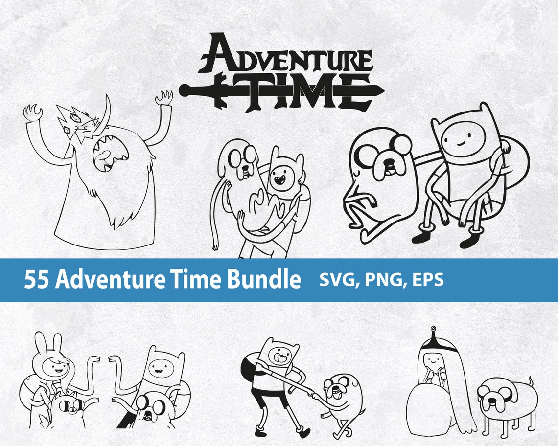 Adventure Time Clipart 55 Draw, Adventure Time Svg, Png, Characters ...