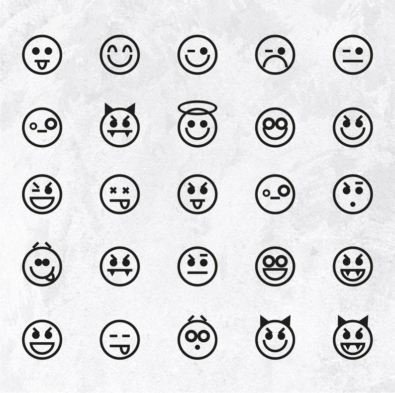 Enjoy Face Svg, 100 Cartoon Face Emotion Svg, Png, Emotion Characters ...