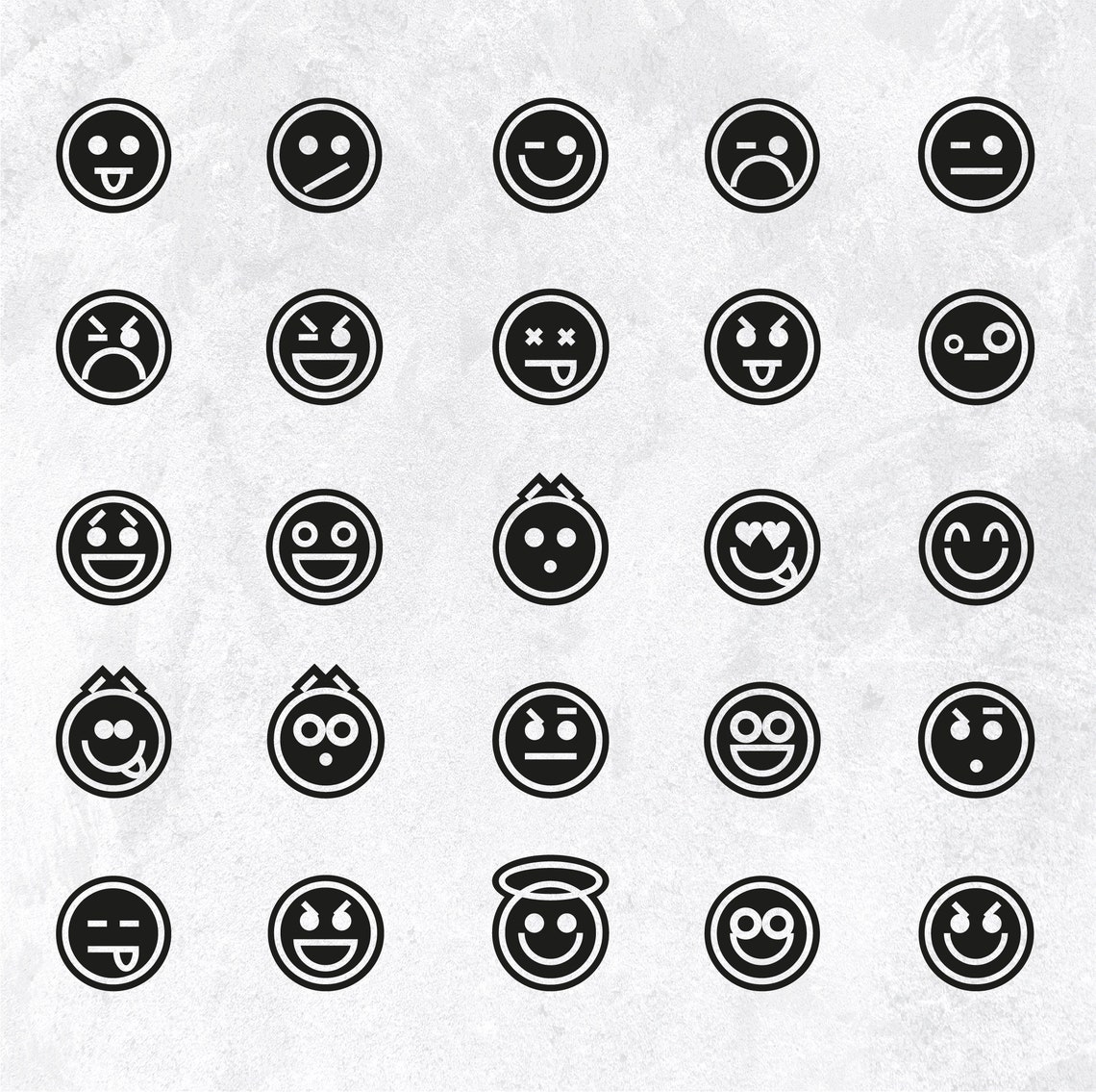 Enjoy Face Svg, 100 Cartoon Face Emotion Svg, Png, Emotion Characters ...