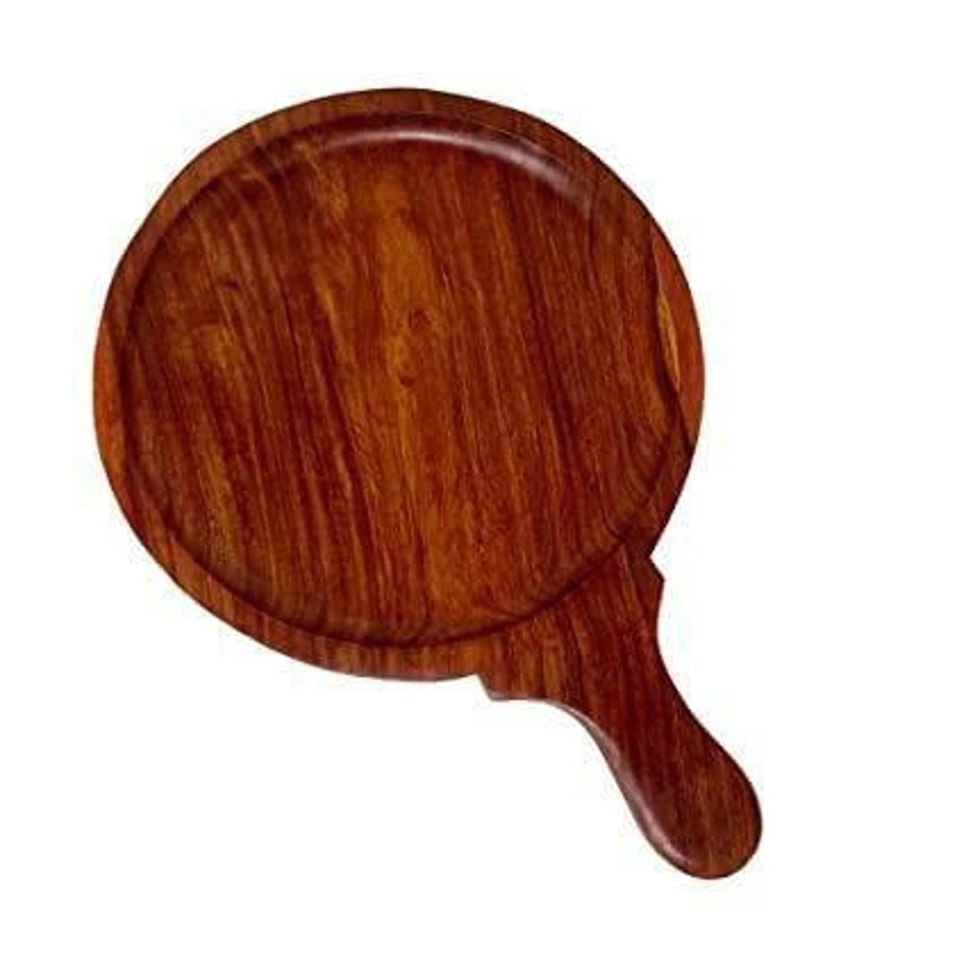 Wooden Pizza Pan 8 Inch Rustic Kitchen Serveware, Pizza Baking Tool ...
