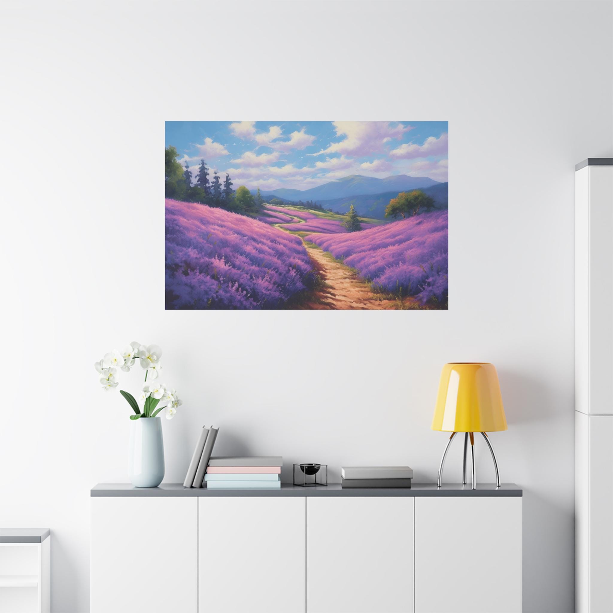 A Walk Through the Lavender Fields - Etsy