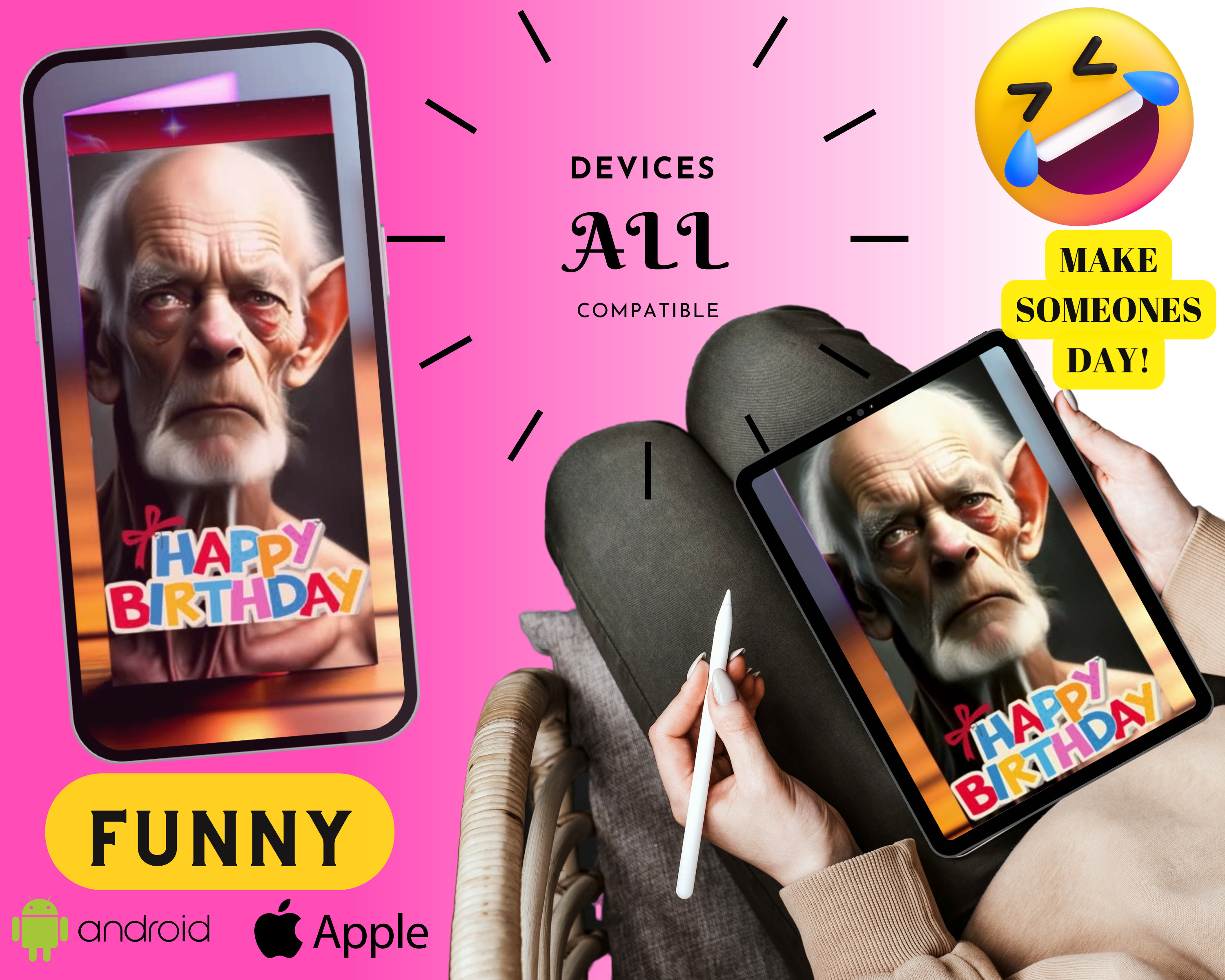Funny Video Birthday Card Singing Birthday Card Comedy any Age Birthday ...