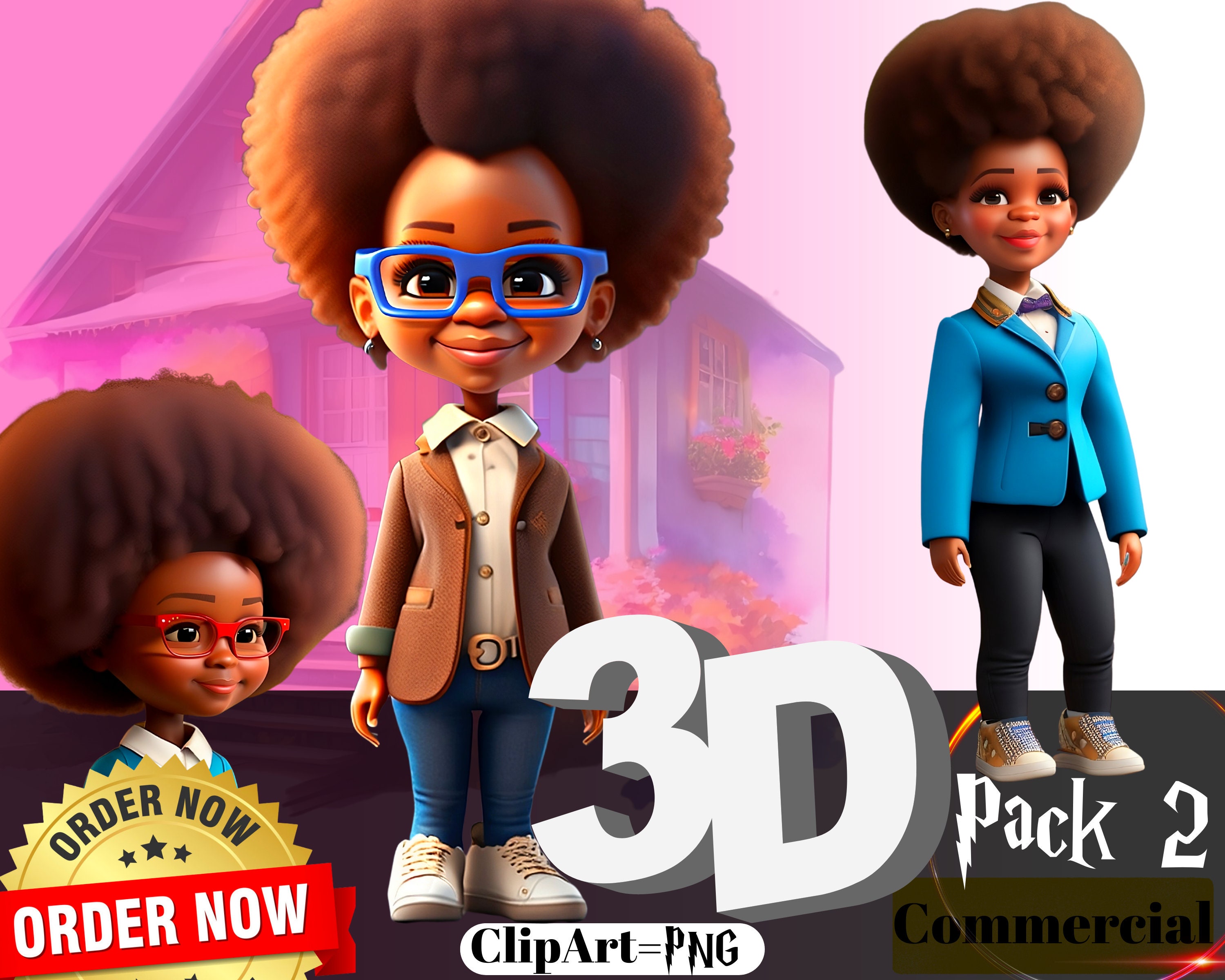Afro Black Teacher Clipart Professor Png Fashion African American ...