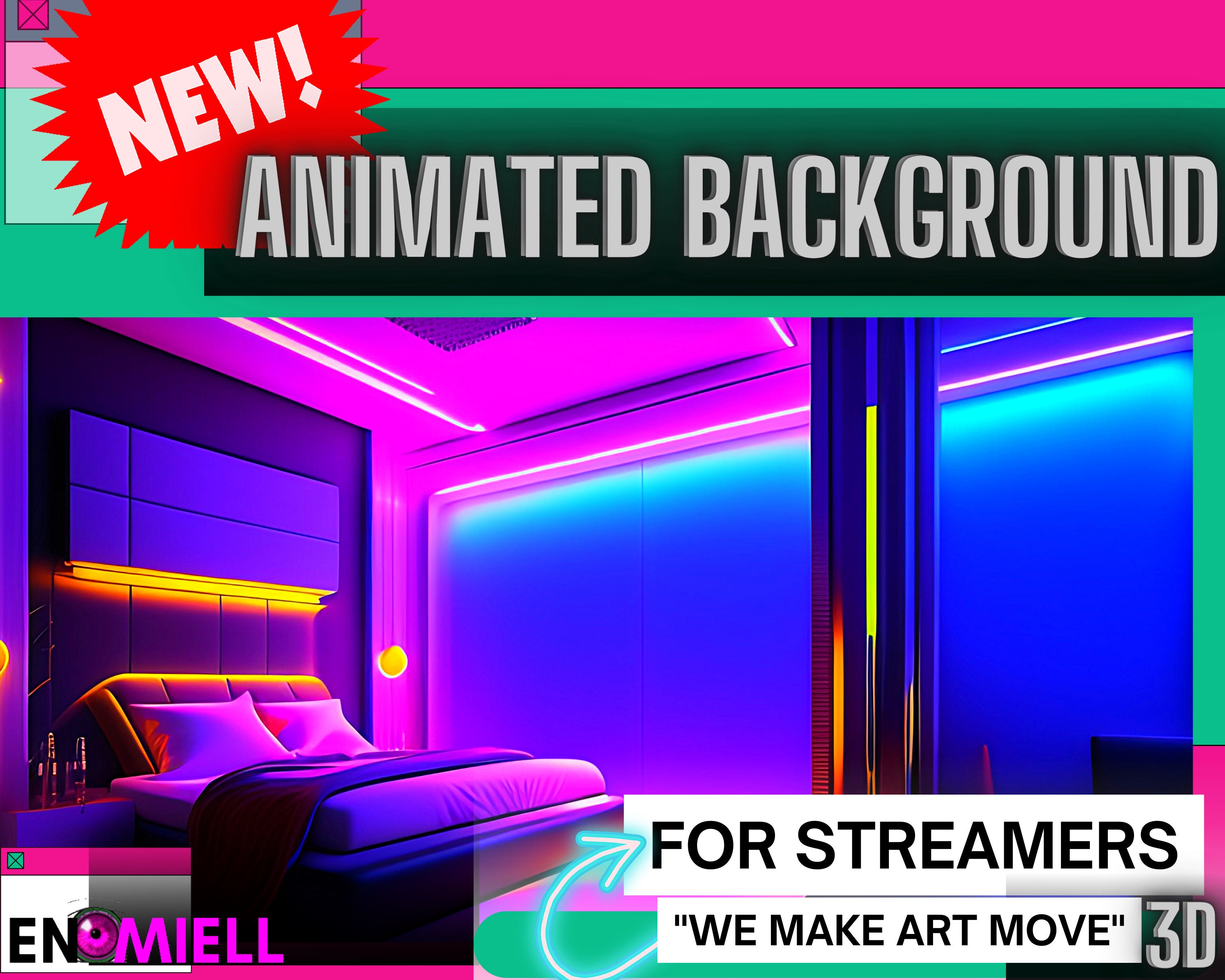 Cyberpunk Virtual Background Rain Room Cyber Background Cozy Ambience ...