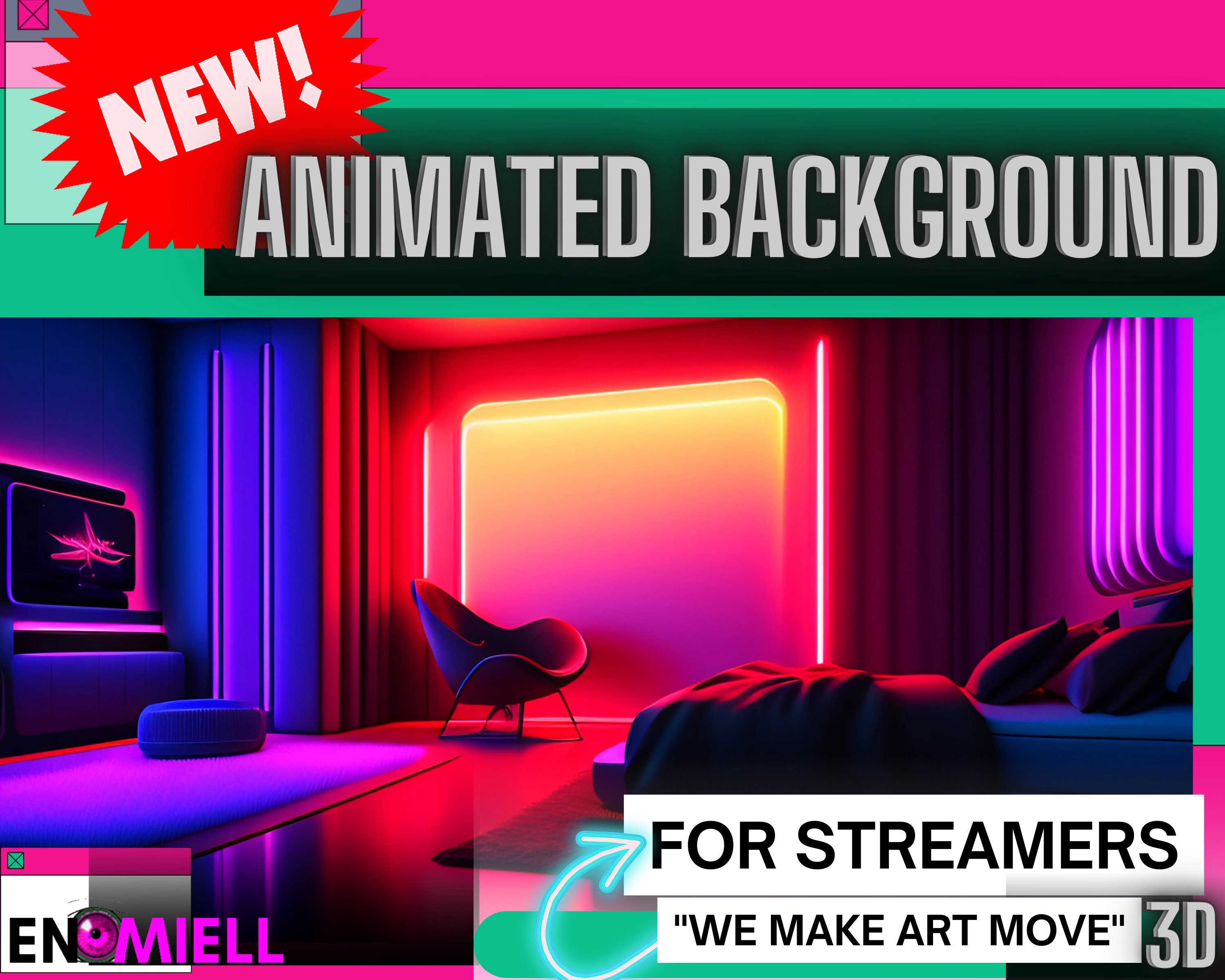 ANIMATED VIRTUAL BACKGROUND Future Lofi Background Cozy Room Style Loop ...