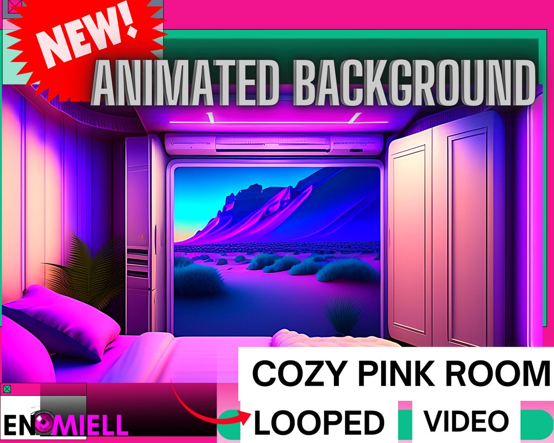 Streaming Rain Room Lofi Style Zoom Background Cozy - Etsy