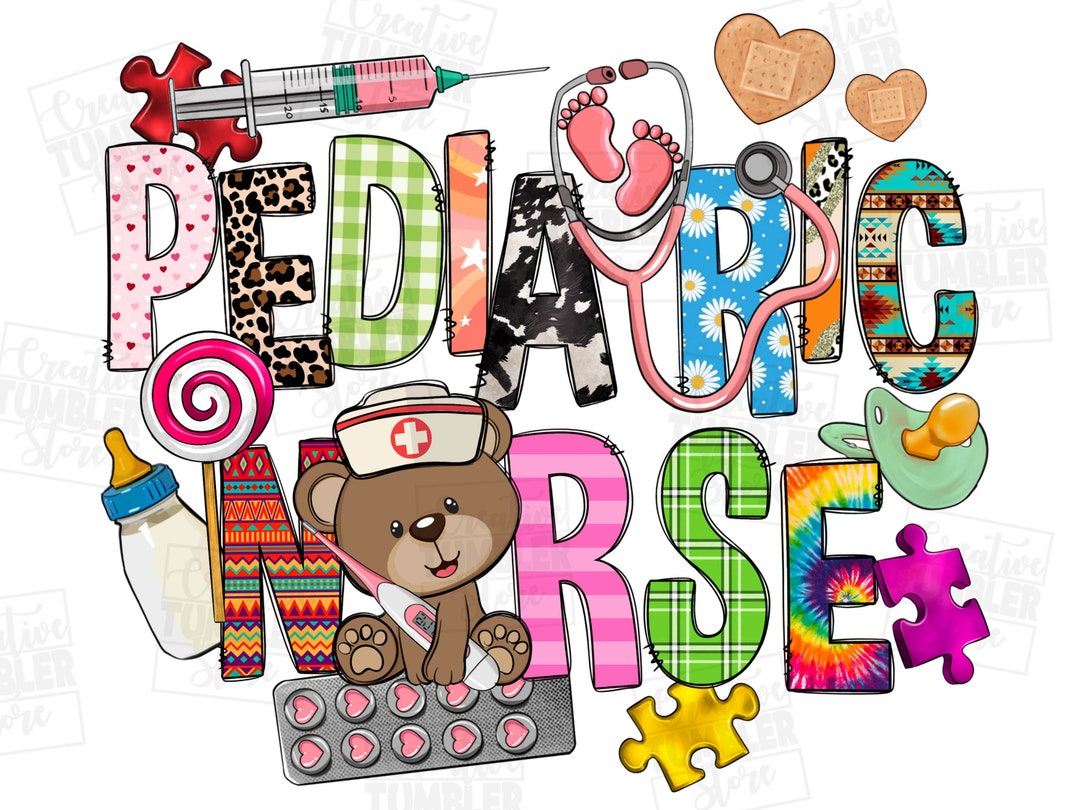 Pediatric Nurse Png Sublimation Design Download, Nurse Png, Nursing Png ...