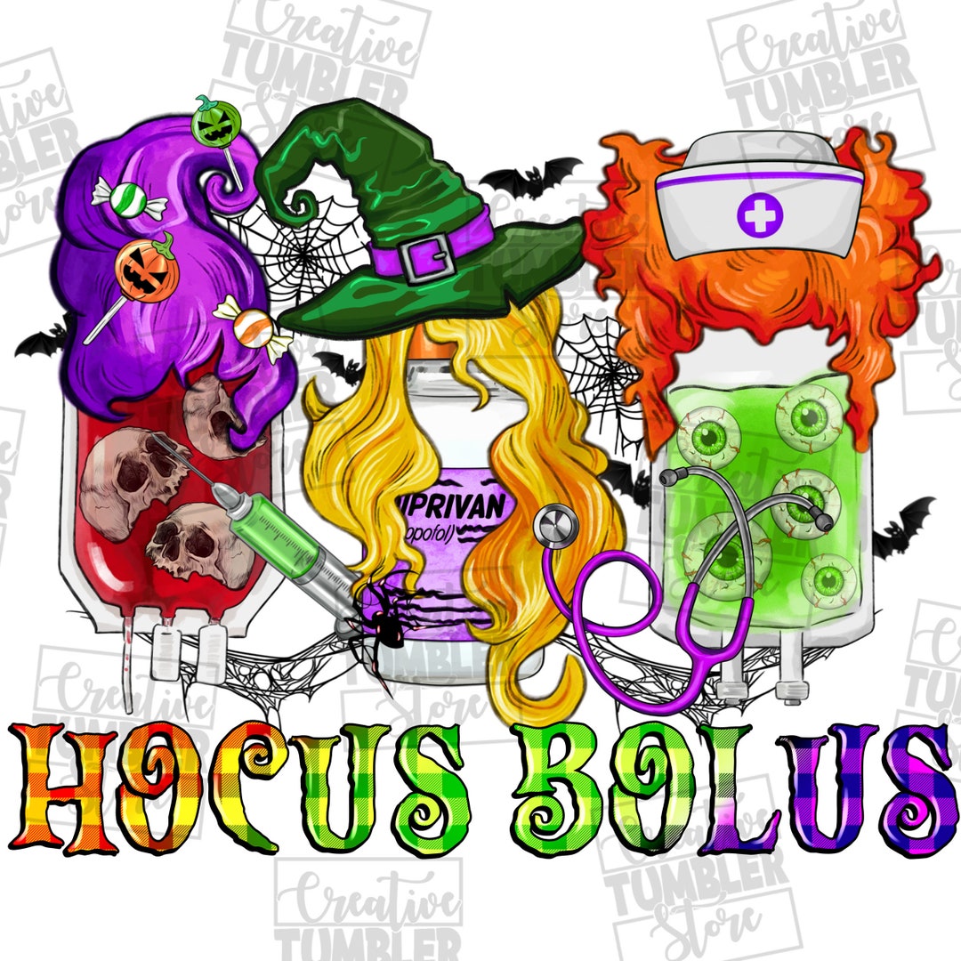 Hocus Bolus Png Sublimation Design Download, Nurse Png, Nursing Png ...
