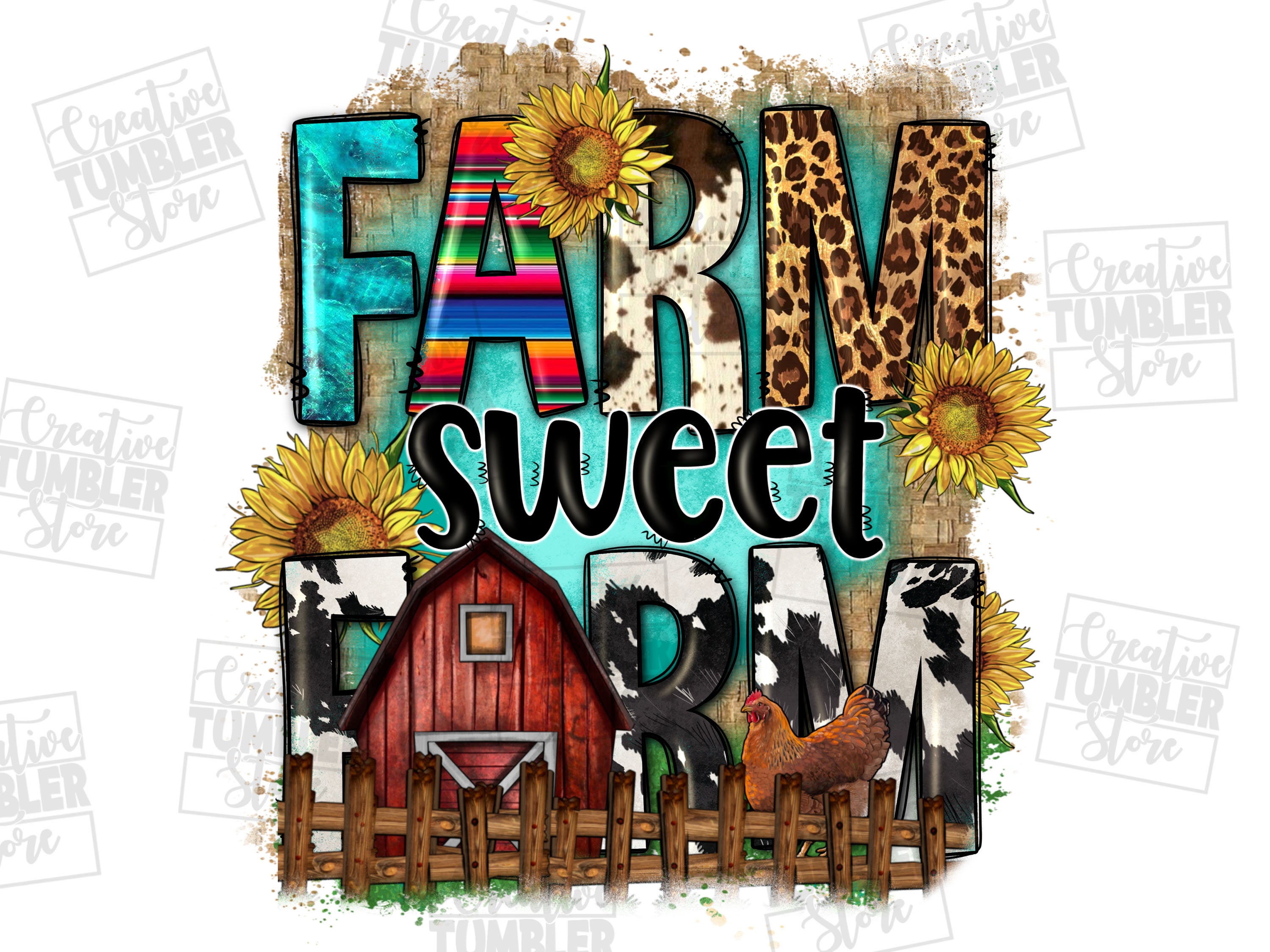 Farm Sweet Farm Png Sublimation Design Download Farm Life - Etsy