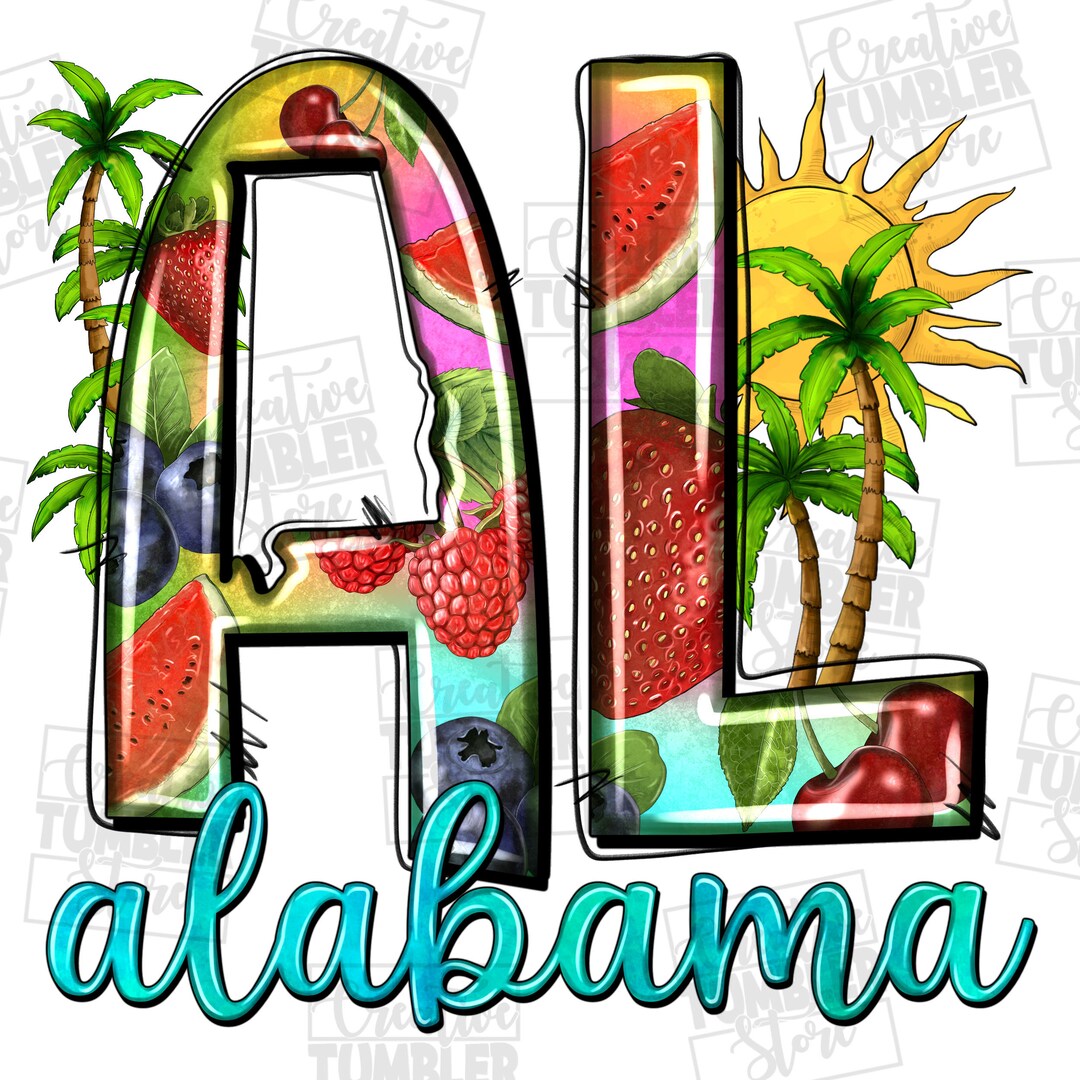 Alabama Summer Png Sublimation Design Download, Summer Vibes Png ...
