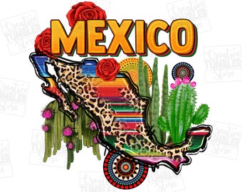 Mexico Map Png Sublimation Design Download, Cinco De Mayo Png, Fiesta ...