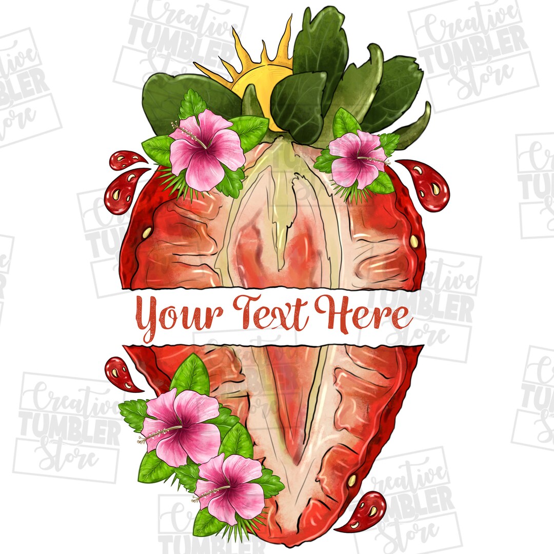 Personalized Strawberry Png Sublimation Design Download, Hello Summer ...