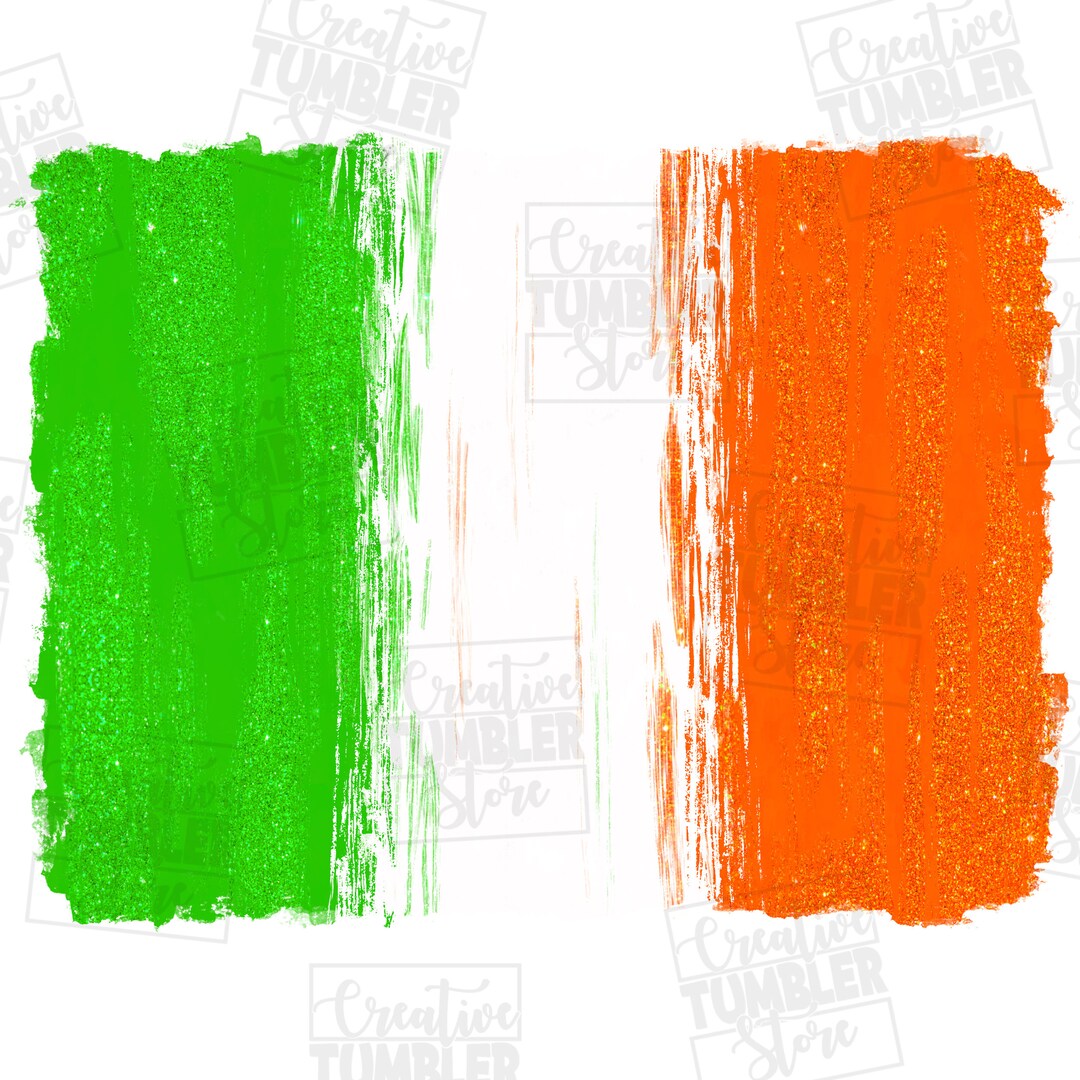 Glitter Ireland Flag Png Sublimation Design Download, Irish Png, Irish ...