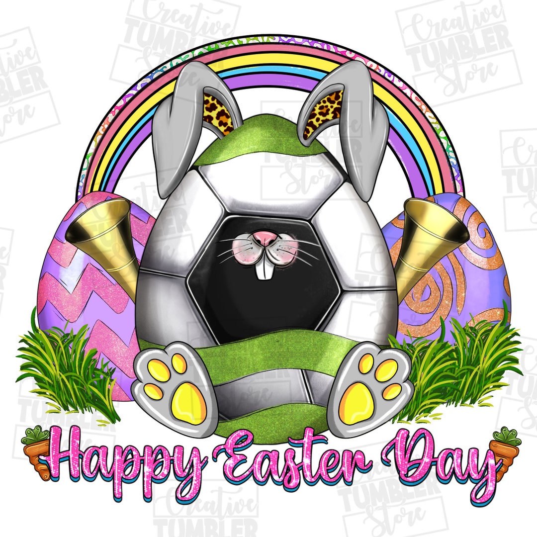 Soccer Happy Easter Day Png Sublimation Design Download, Happy Easter ...