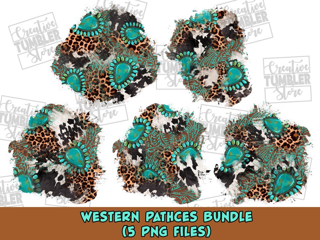 Western Patches Bundle Png Sublimation Design Download, Patches Bundle ...
