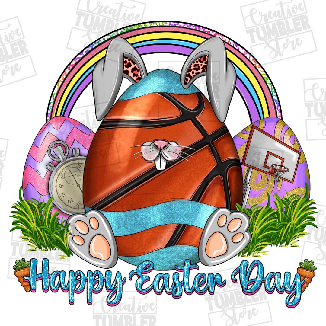 Basketball Happy Easter Day Png Sublimation Design Download, Easter Day ...