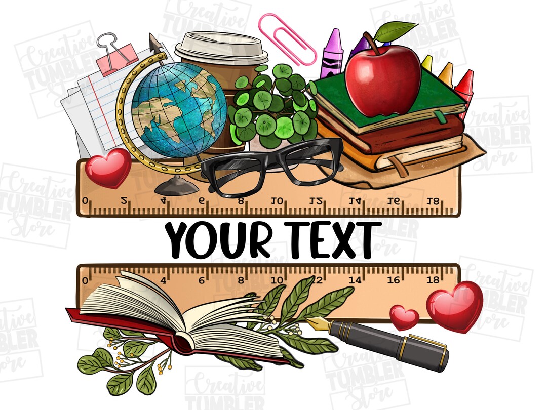 Custom Name Teacher Png Sublimation Design Download, Teacher's Day Png ...