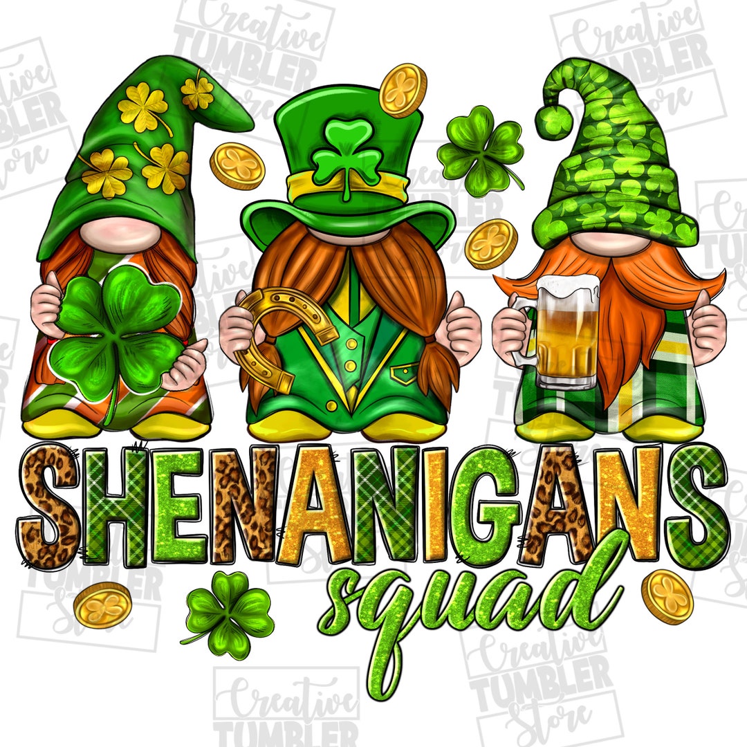 Shenanigans Squad Png Sublimation Design Download, St. Patrick's Day ...