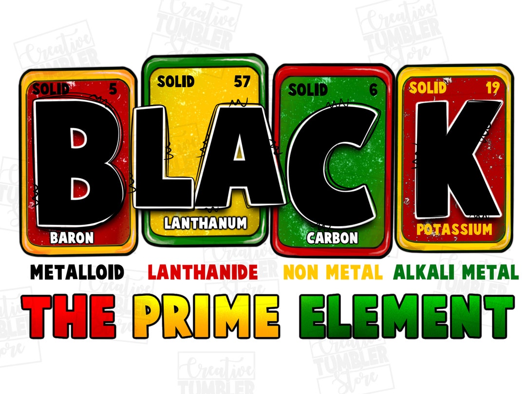 Black Prime Element Png Sublimation Design Download, Juneteenth Png ...