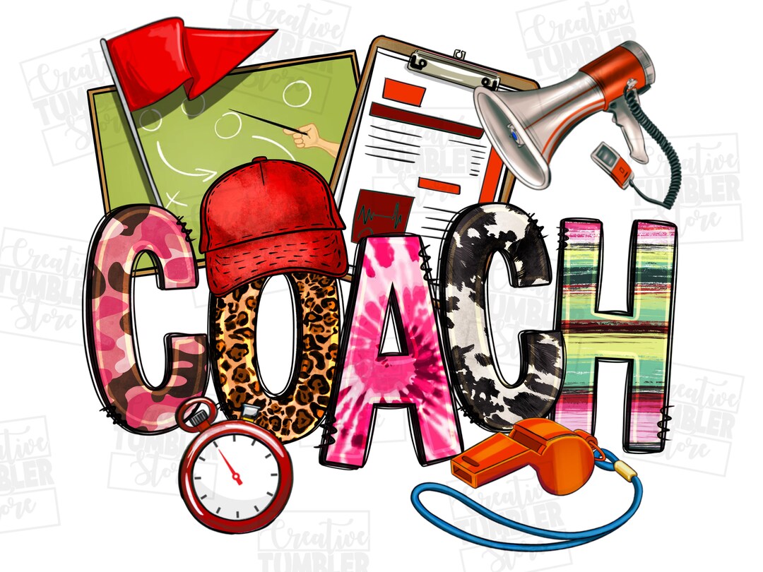 Coach Png Sublimation Design Download, Western Coach Png, Sport Png ...