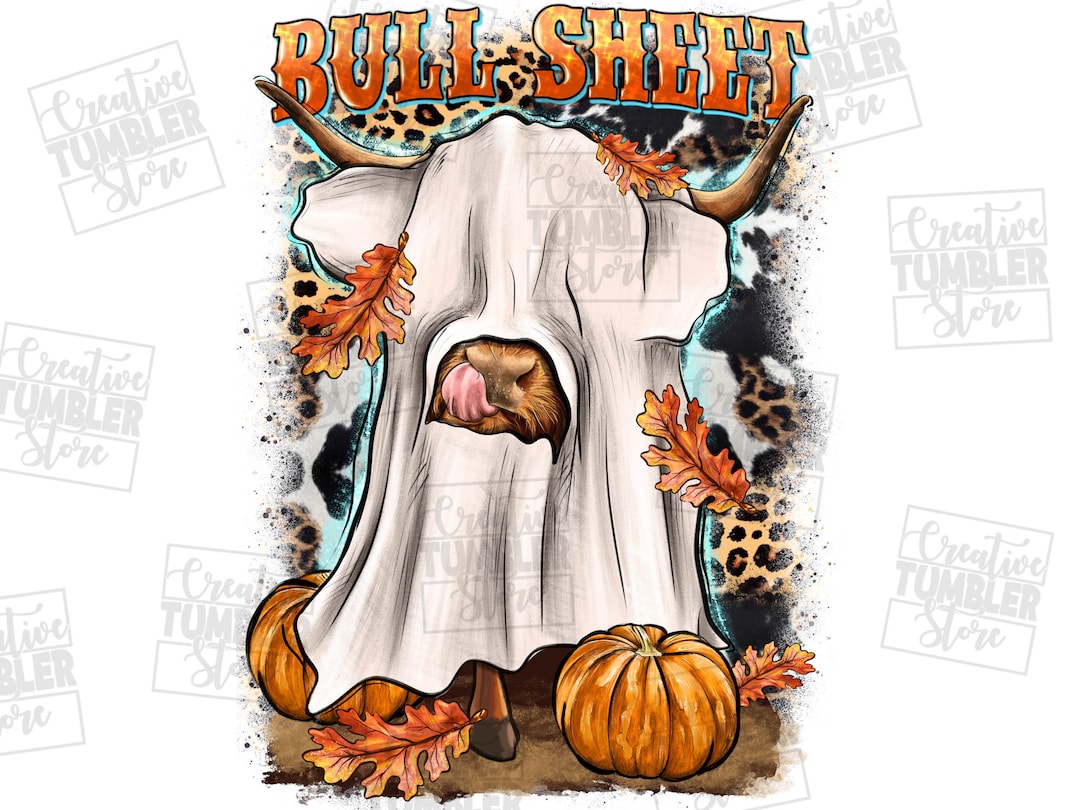 Bull Sheet Png Sublimation Design Download, Happy Halloween Png, Spooky ...