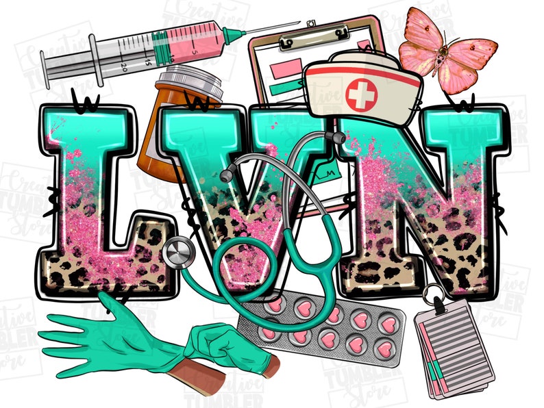 LVN Licensed Vocational Nurse Png Sublimation Design Download - Etsy