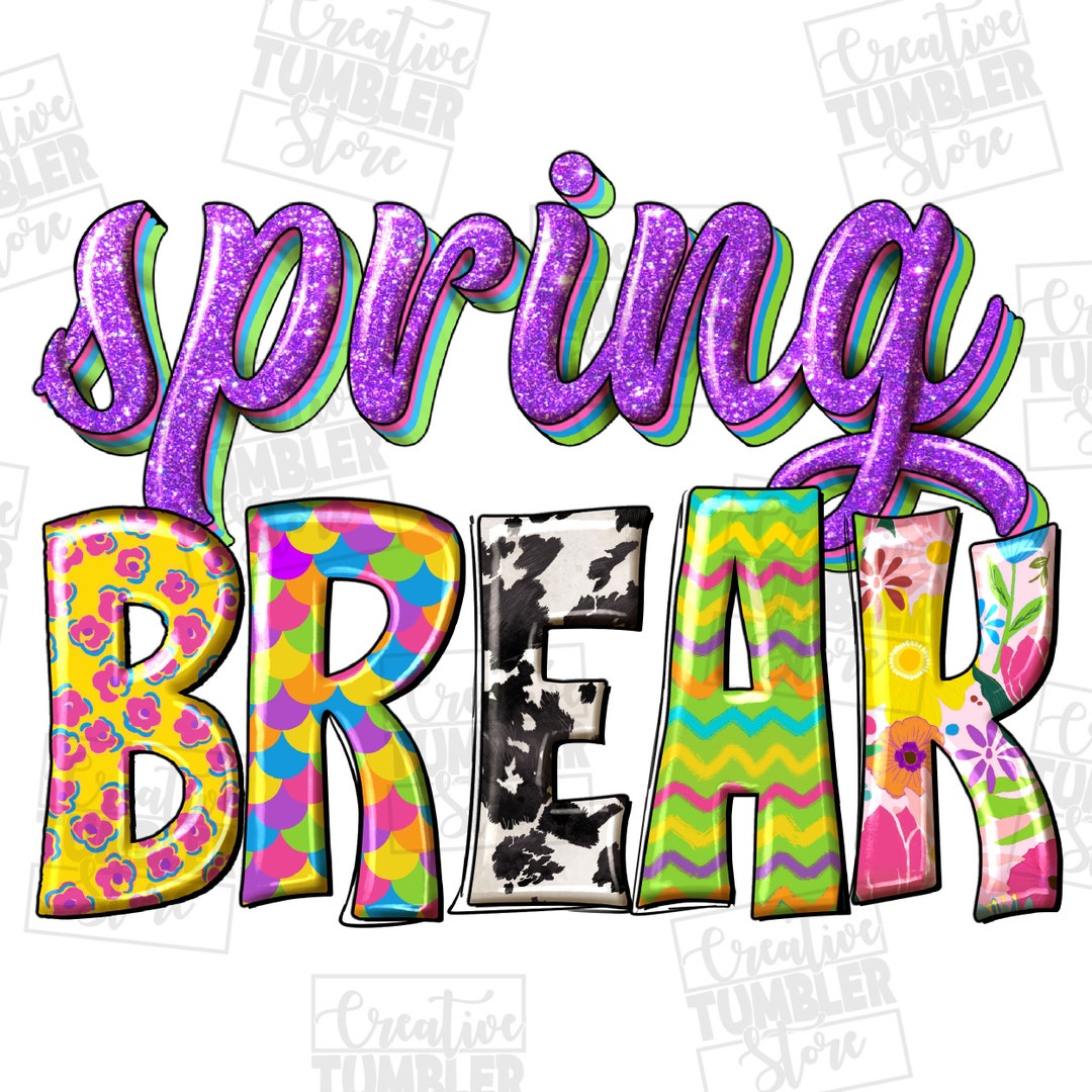 Spring Break Png Sublimation Design Download, Happy Easter Png, Easter ...