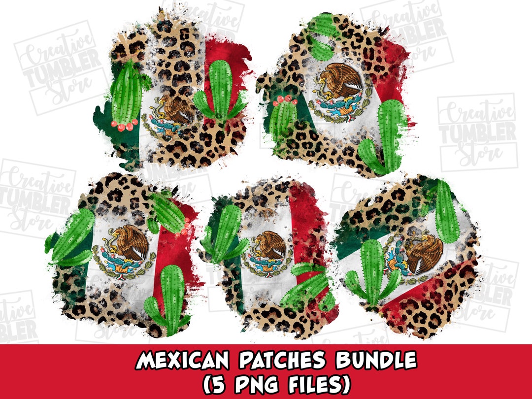 Mexican Patches Bundle Png, Western Patches Bundle Png, Cinco De Mayo ...