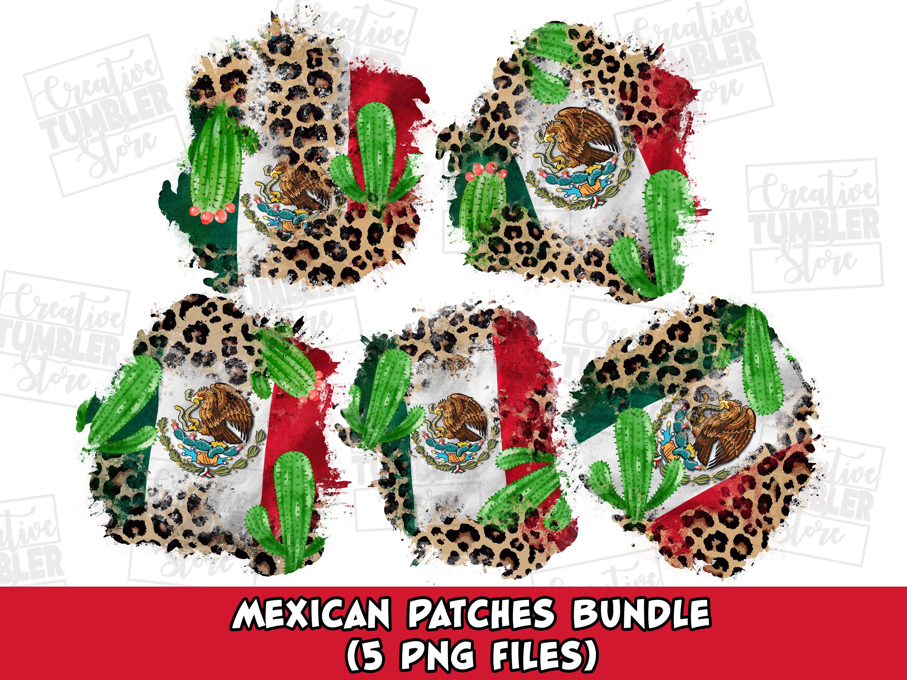 Mexican Patches Bundle Png Western Patches Bundle Png Cinco - Etsy