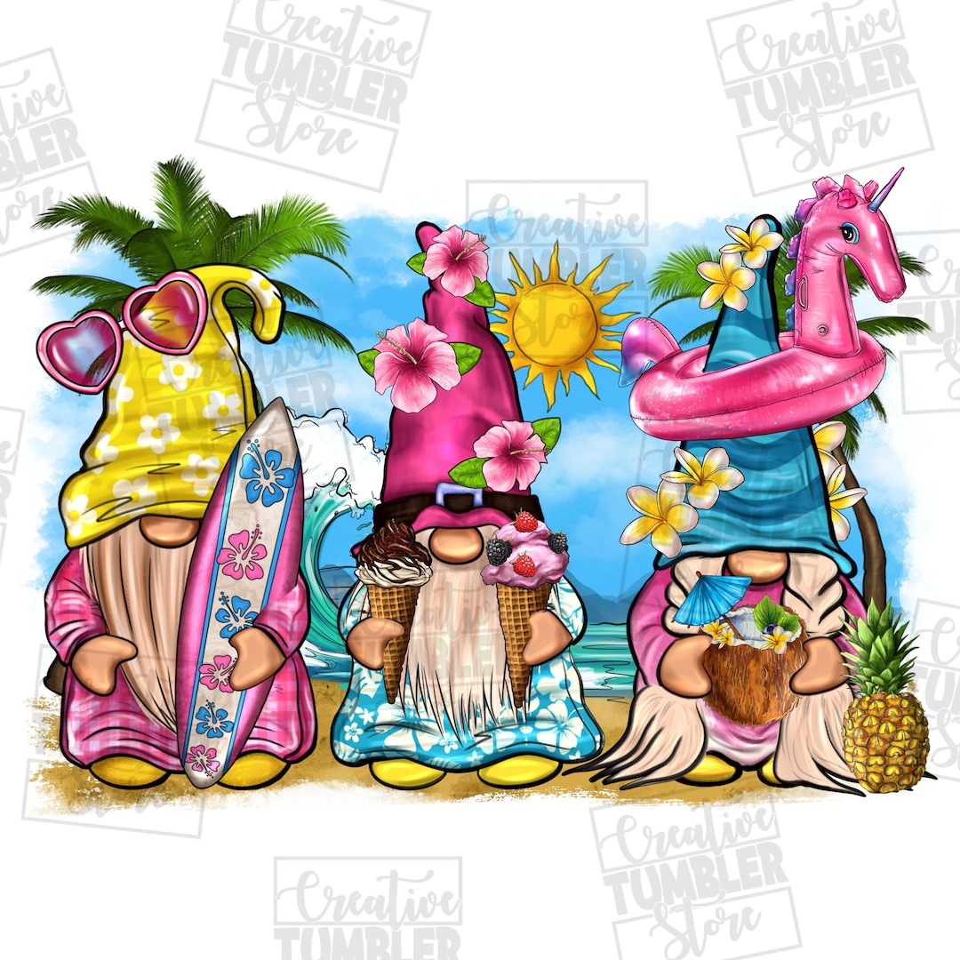 Summer Gnomes Png Sublimation Design Download Summer Vibes Png Hello