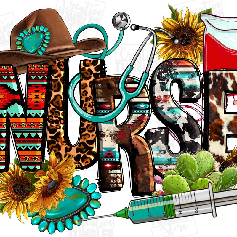 Nurse Sublimation Designs Downloads - Etsy