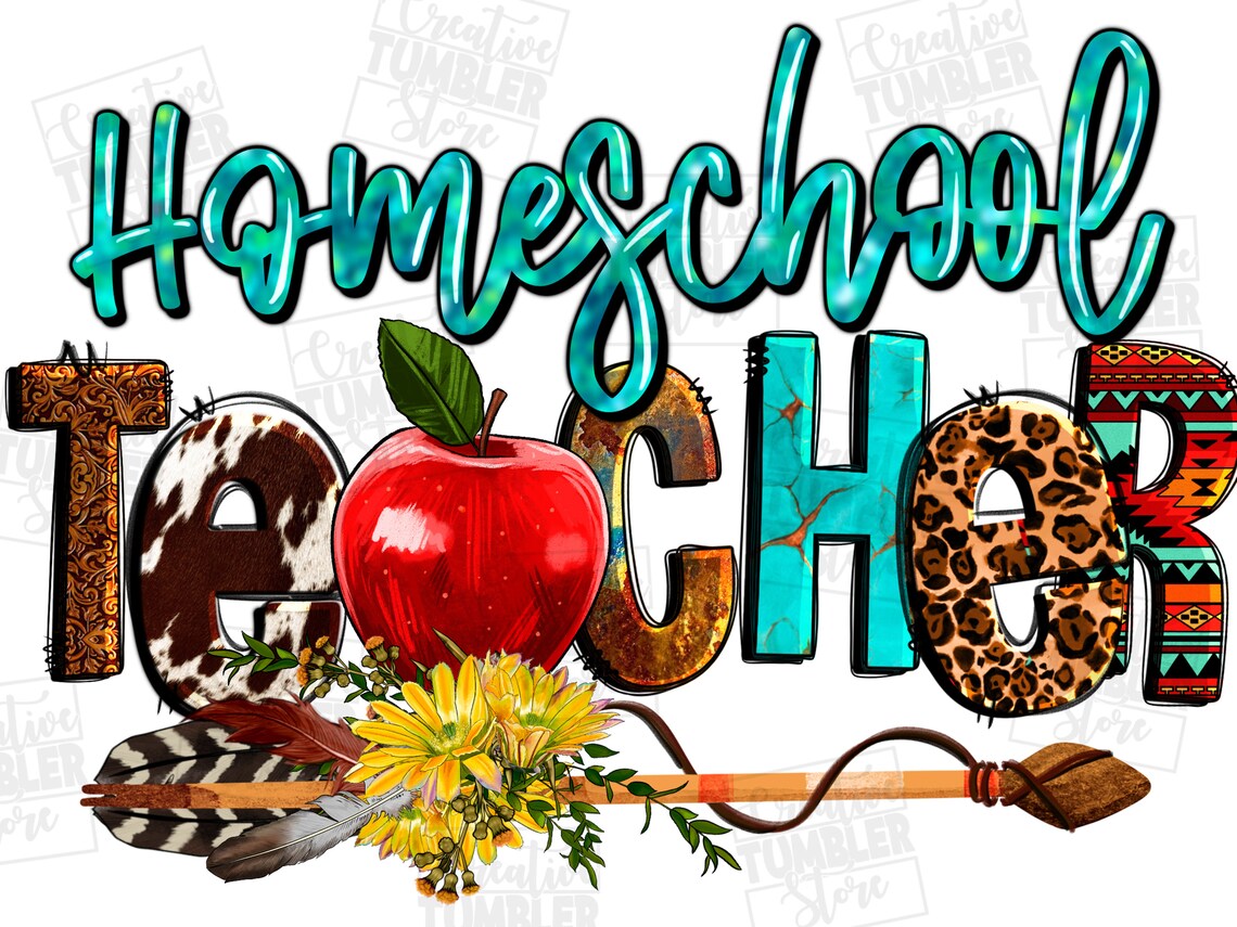 Homeschool Teacher Png Sublimation Design Download, Teacher's Day Png ...