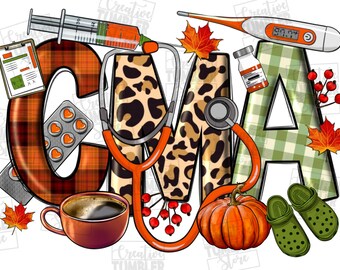 Fall CMA Certified Medical Assistant Png Sublimation Design - Etsy