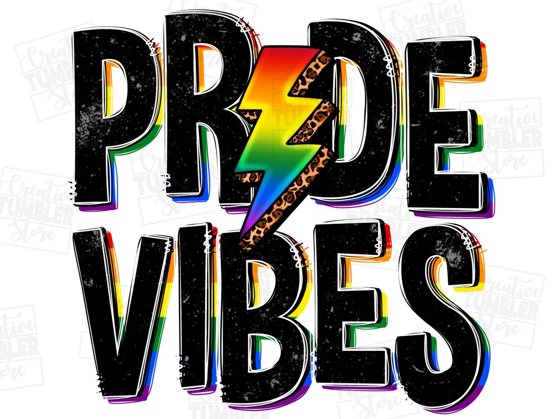 Pride Vibes Png Sublimation Design Download LGBTQ Png Pride - Etsy