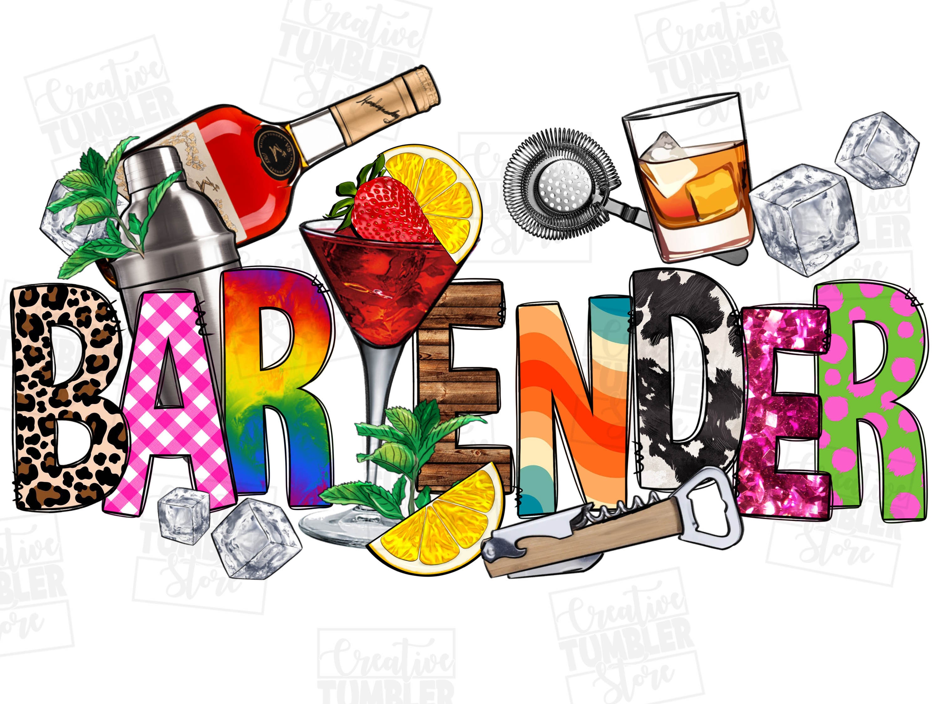 Bartender Png Sublimation Design Download Bartender Love Png - Etsy