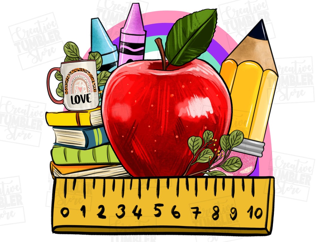 Back to School Png Sublimation Design Download, School Life Png, School ...