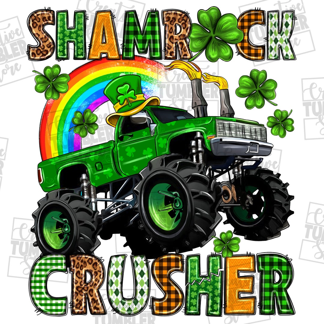 Shamrock Crusher Png Sublimation Design Download, St. Patrick's Day Png ...