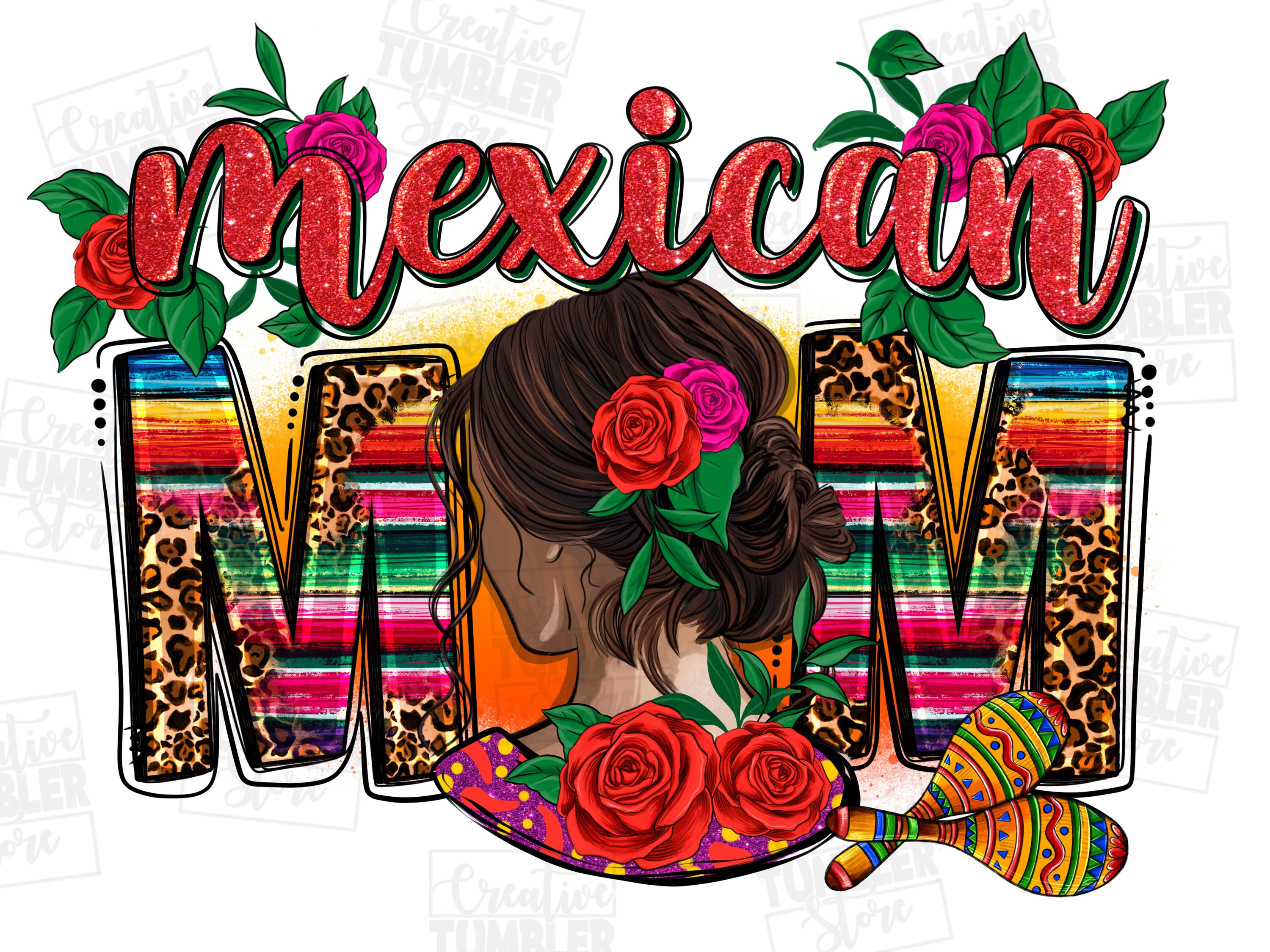 Mexican Mom Png Sublimation Design Download, Western Mom Png, Mexican ...