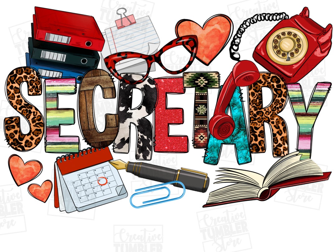 Secretary Png Sublimation Design Download, Office Team Png, Western ...