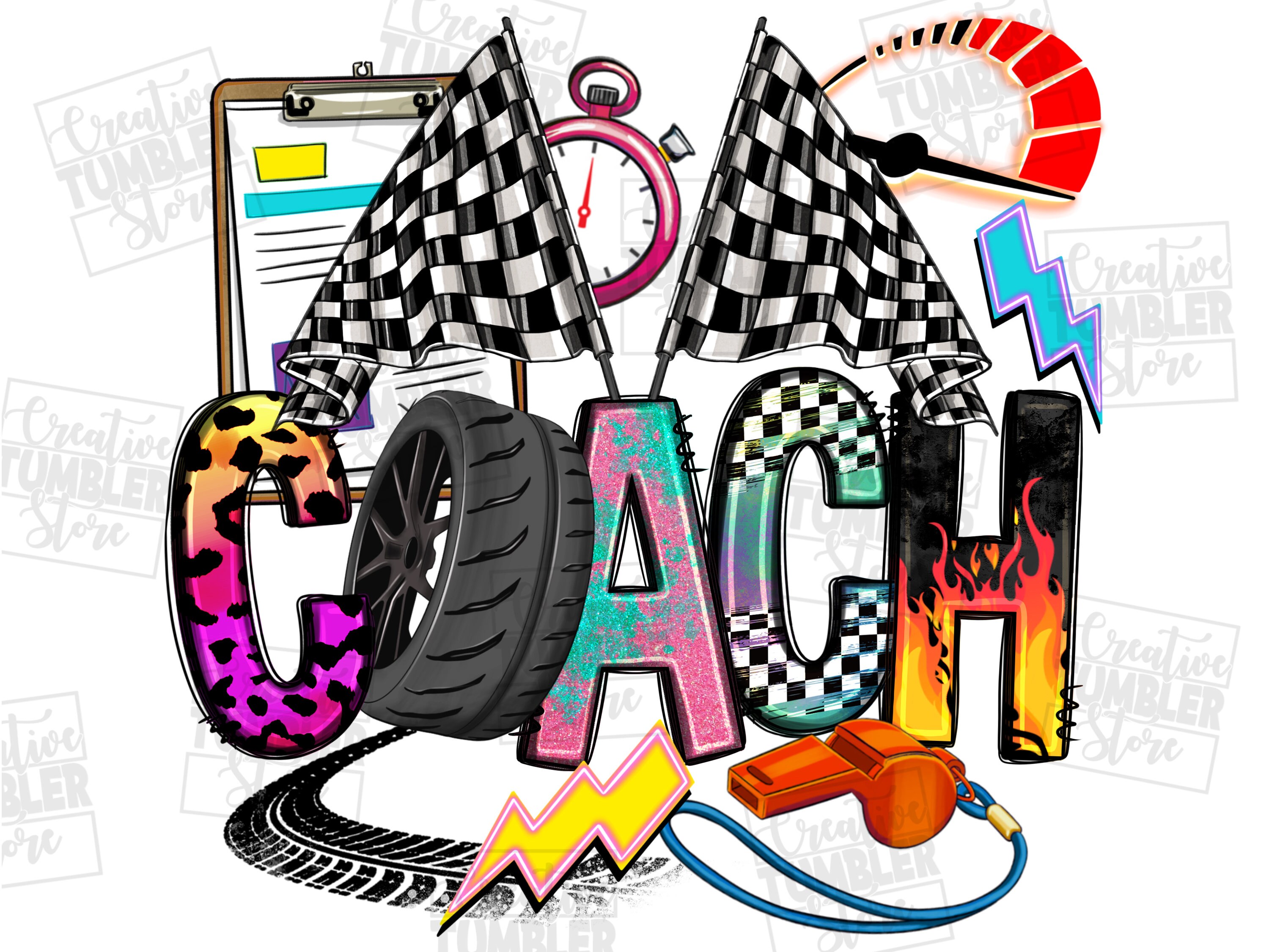 Race Coach Png Sublimation Design Download Racing Png Race - Etsy