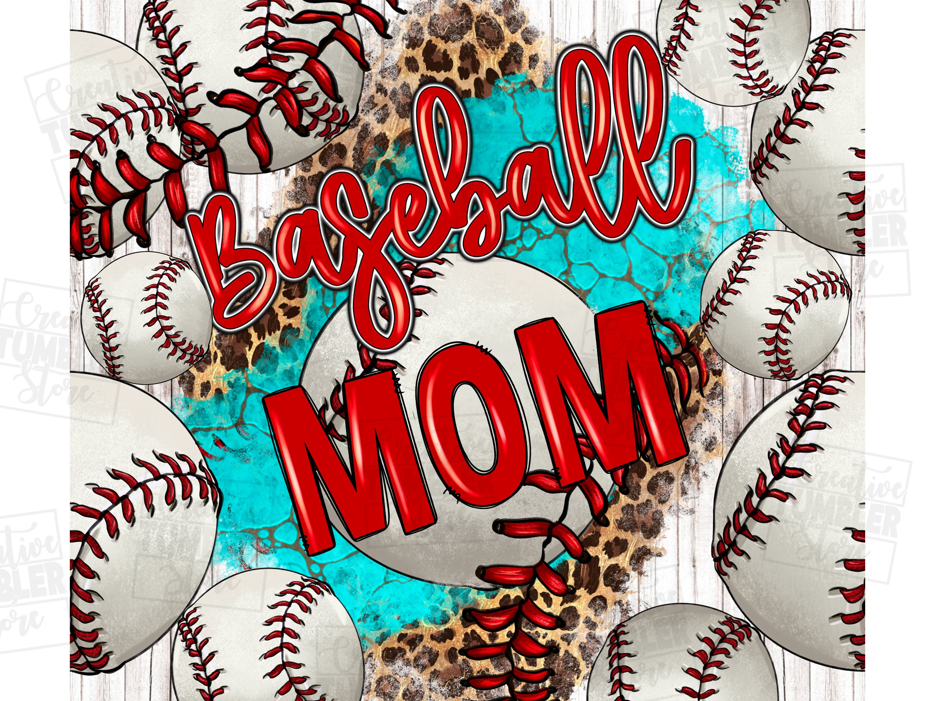 Baseball Mom 20 Oz Skinny Tumbler Png Sublimation Design - Etsy