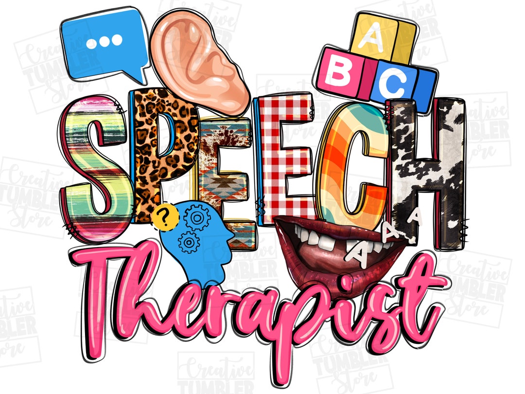 Speech Therapist Png Sublimation Design Download, Therapist Png ...