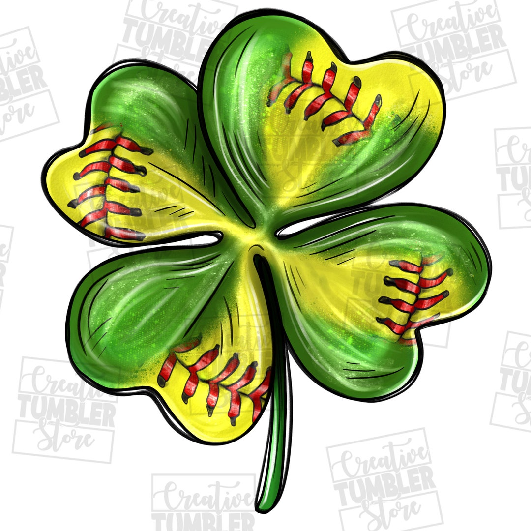 St. Patrick's Day Clover With Softball Png, St. Patrick's Day Png ...