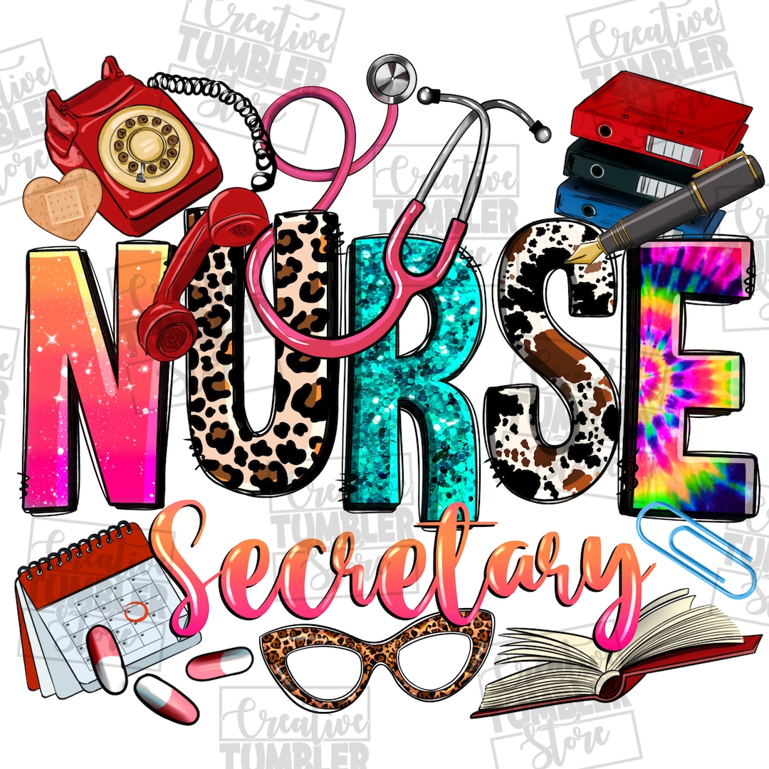 Nurse Secretary Png Sublimation Design Download, Nurse Png, Nursing Png ...